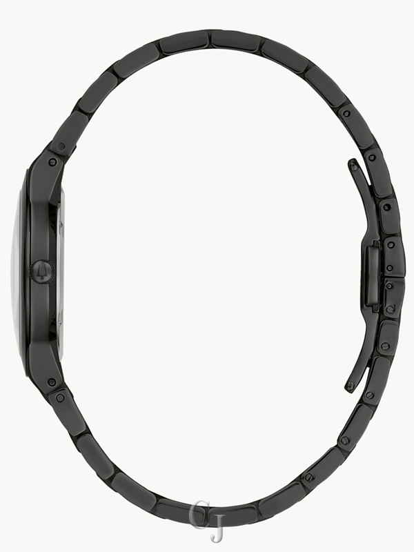 BULOVA MILLENNIA BLACK DIAL STAINLESS STEEL BRACELET WOMEN'S WATCH 98L314