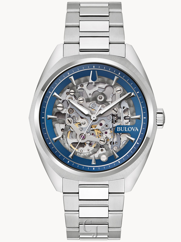 BULOVA SURVEYOR DIAL STAINLESS STEEL BRACELET MEN’S WATCH 96A292 ...