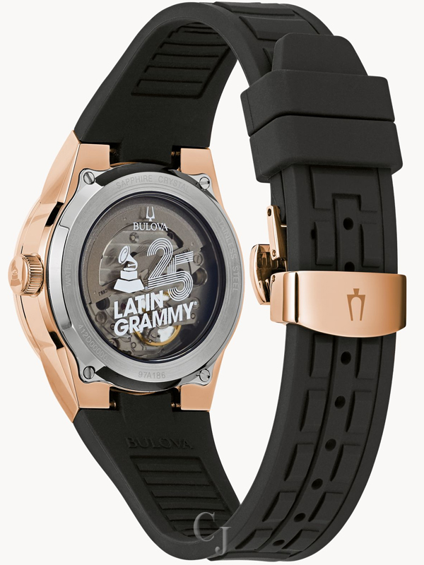 BULOVA LATIN GRAMMY SILVER-TONE DIAL STAINLESS STEEL MEN’S WATCH 97A186 ...